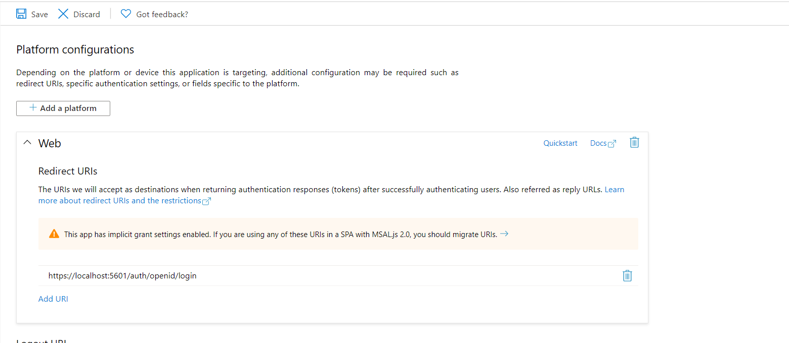 Kibana Single Sign-On with OpenId Connect and Azure Active Directory Kibana Single Sign-On with OpenId Connect and Azure Active Directory